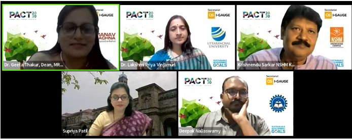 Handbook to Promote SDG at Educational Institutions Released Virtually ...